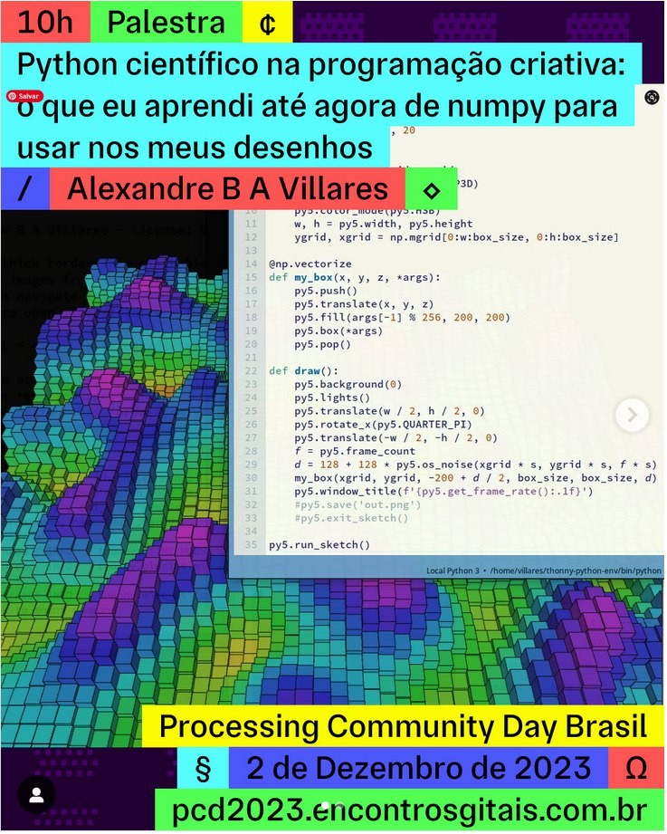 Alexandre B A Villares 🐍: "Amanhã, sábado dia 2, 10h, vou fazer uma ...